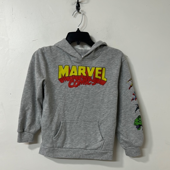 Marvel | Shirts & Tops | Marvel Gray Hoodie With Iconic Logo And ...